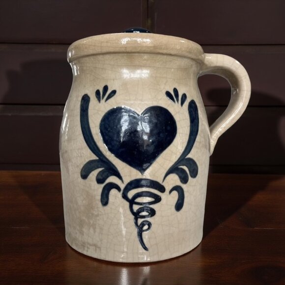 Kitchen | Vintage Western Pottery Large Jug With Lid In The Rowe ...